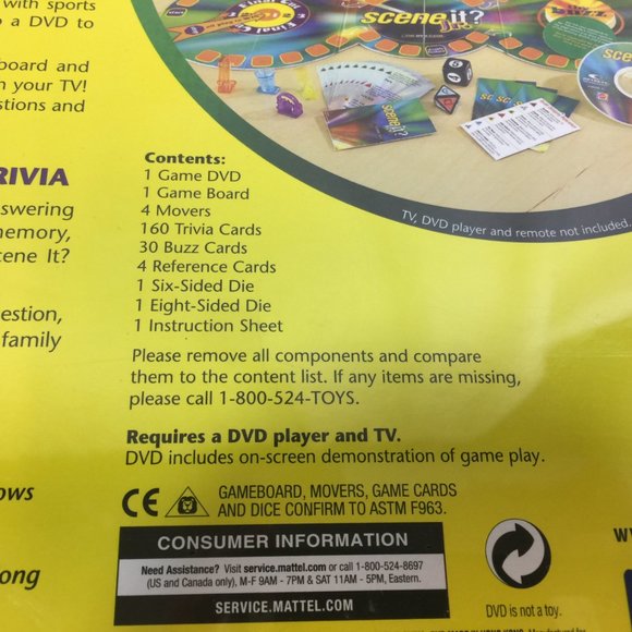 Mattel | Media | Scene It Jr Dvd Trivia Game New Sealed | Poshmark